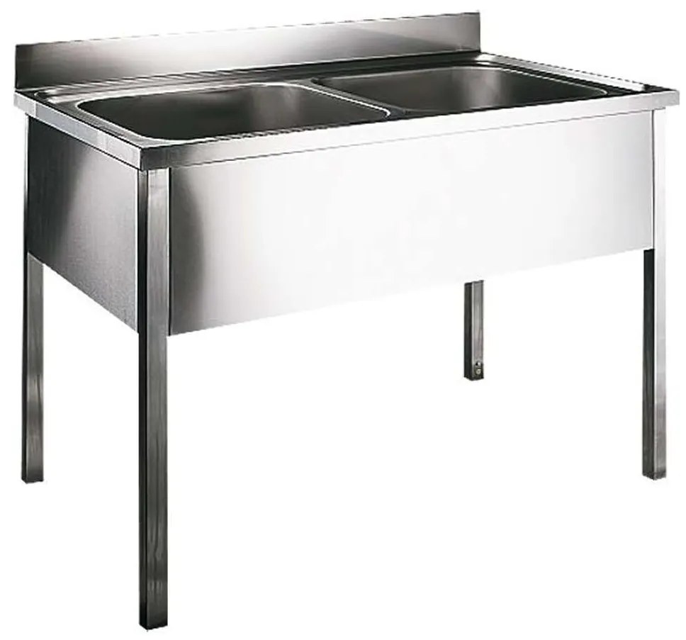 Sanela - Nerezový dřez 1200x700x850 mm, na podstavných nohách SLUN 16