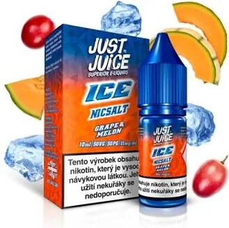 Just Juice Salt Ledové hroznové víno & cukrový meloun 10ml (20mg)