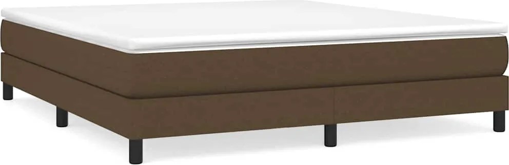 Rám postele s boxspringem tmavě hnědý 180 x 200 cm textil 3120535