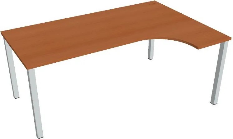 Kancelářský stůl Hobis Ergo levý UE 1800L, deskaakát, černá černá