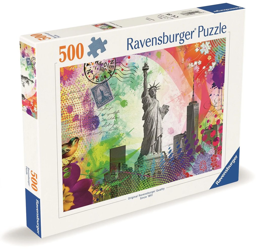 Puzzle ravensburger 120003687 pohlednice z new yorku