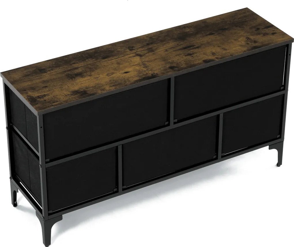 Retro komoda LINEA - old wood / MDF