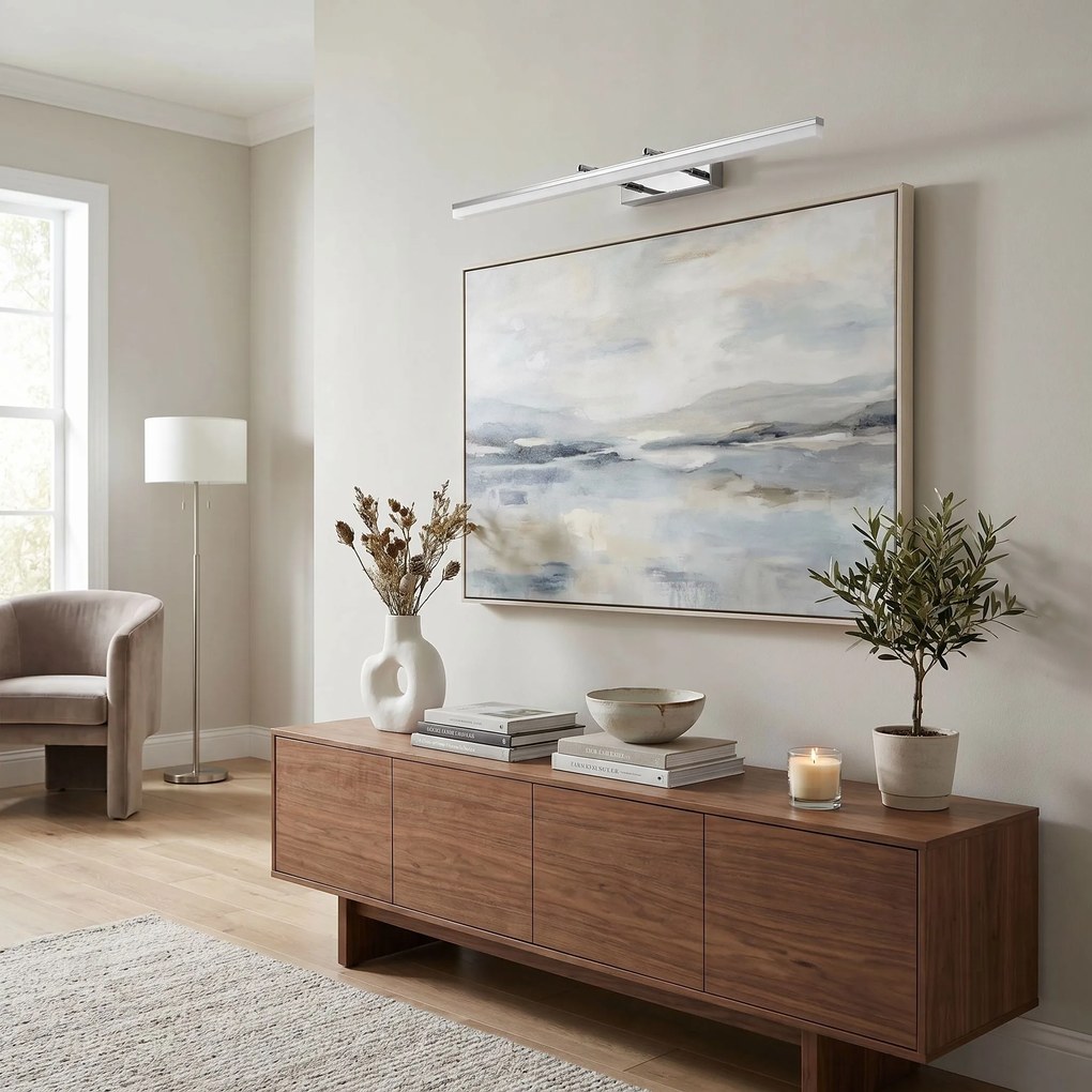 Toolight Rea, Koupelnové nástěnné LED svítidlo APP1871-1W 80cm CHROME, OSW-66027