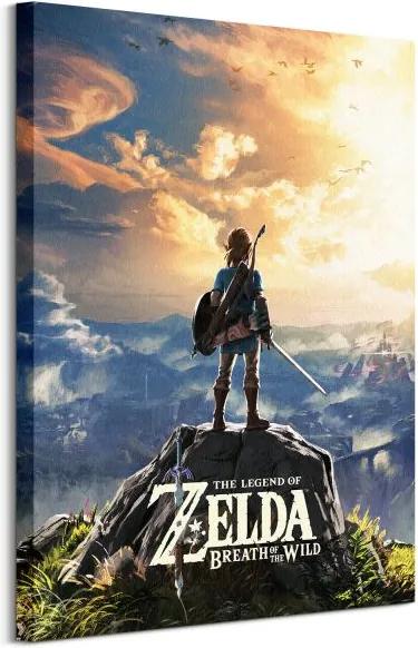 Obraz na plátně The Legend Of Zelda Breath Of The Wild Sunset 60x80cm WDC100001