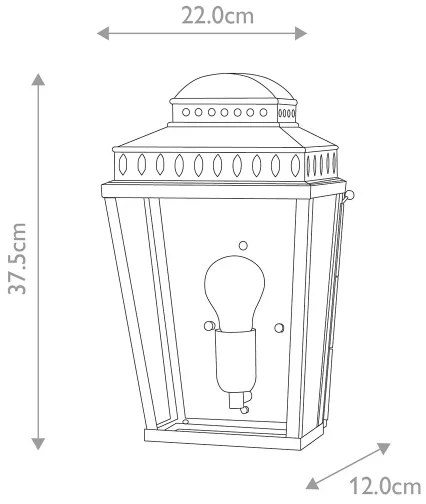 Elstead MANSION-HOUSE-BR - Venkovní svítidlo MANSION HOUSE 1xE27/60W/230V IP44