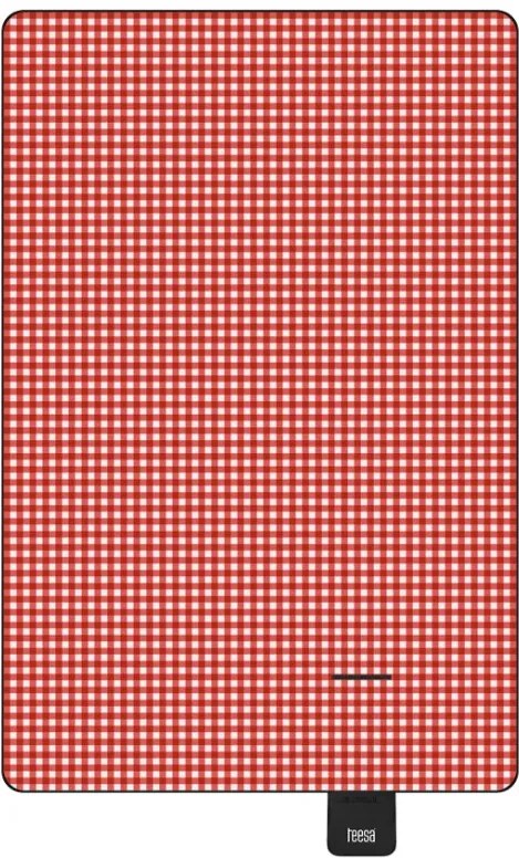 Pikniková deka velká TEESA TSA8904-1, 200x300 cm, červená mřížka
