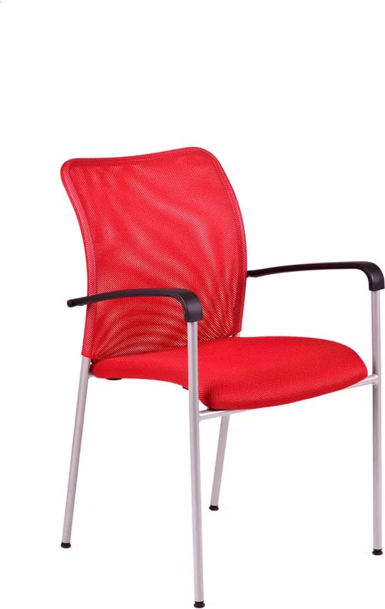 Jednací židle TRITON GRAY - DK 13, červená