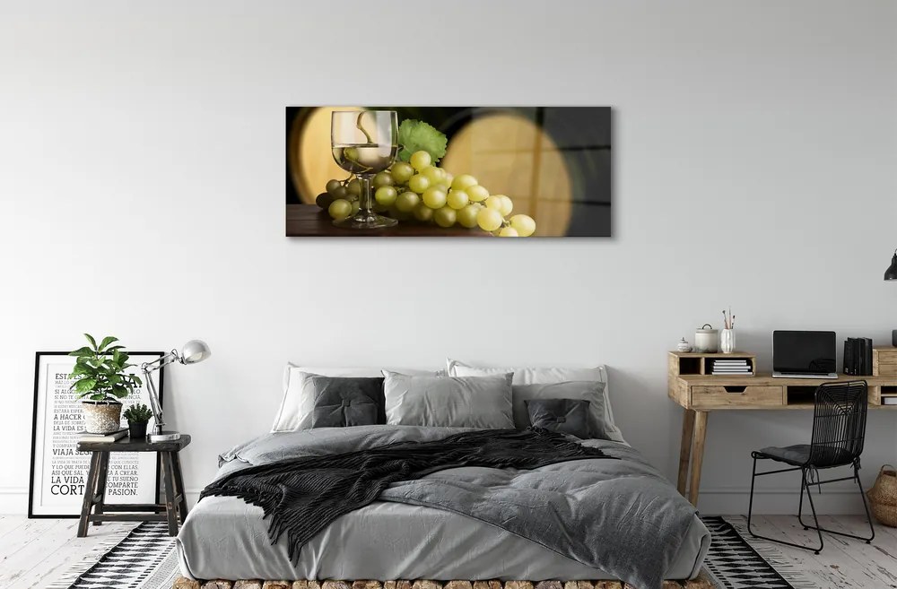 akrylový obraz Sklenice hroznového sudu 120x60 cm