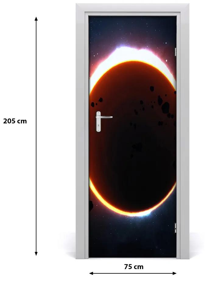 Fototapeta samolepící na dveře zatmění slunce 75x205 cm
