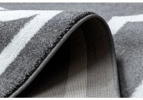 koberec SKETCH F730 vzor Marocký jetel, Mříž šedá /bílá velikost 180x270 cm | krásné koberce cz