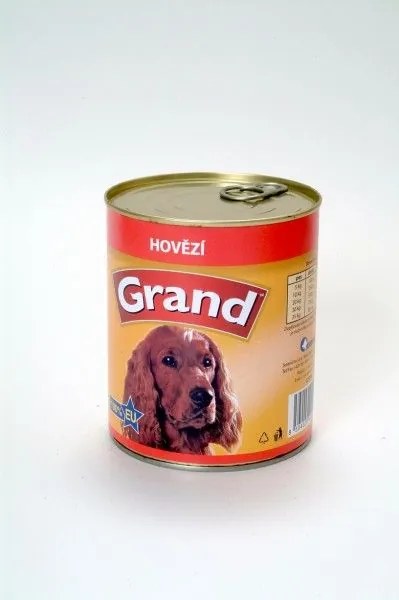 GRAND S HOVĚZÍM MASEM 30x850g