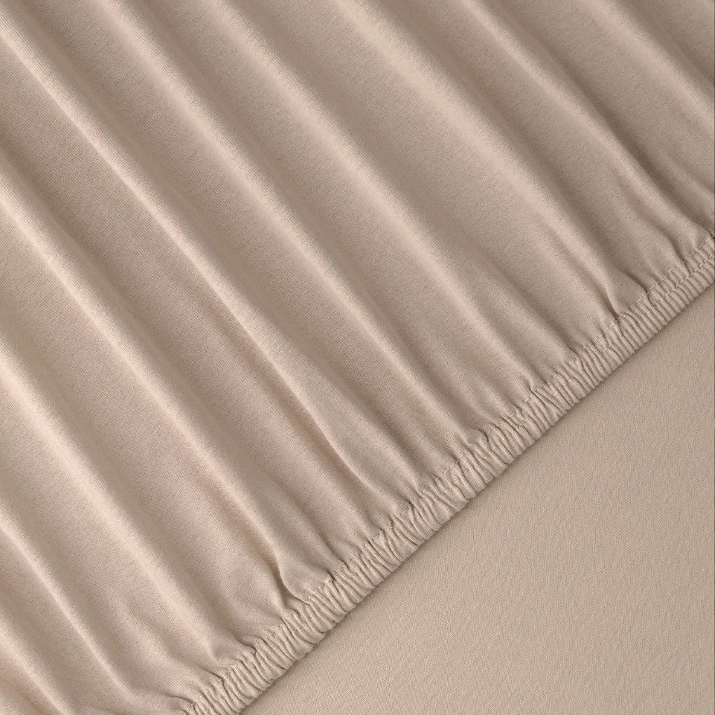 Florella Prostěradlo Avance Jersey 45 Beige, 140-160x200 cm