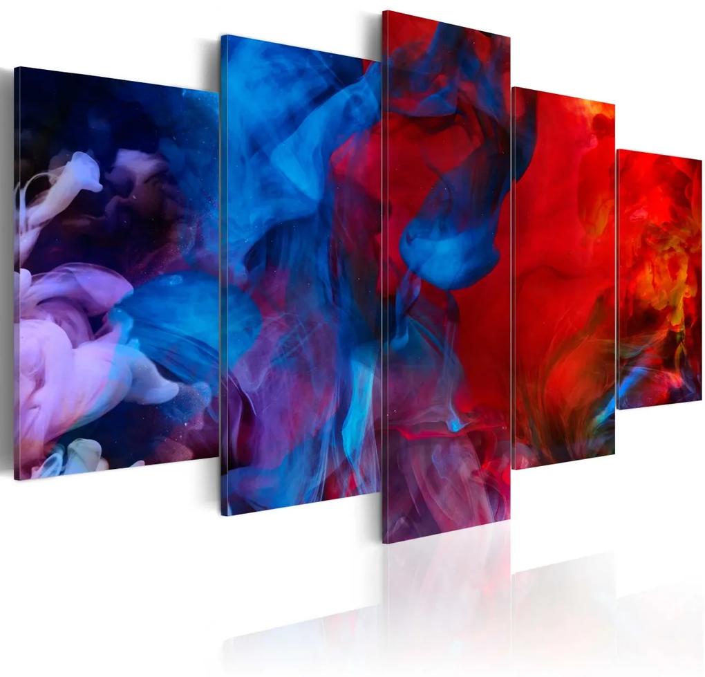 Obraz - Dance of Colourful Flames - 200x100