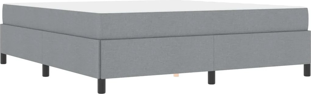 Postel s boxspringem Světle šedá 180 x 200 cm textil 3398878