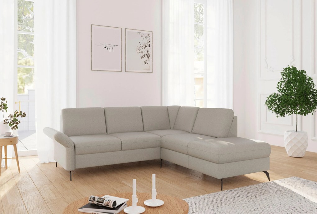 XXXLutz ROHOVÁ SEDAČKA, textil, šedohnědá Sit & More - Sedací soupravy - 00014401616S