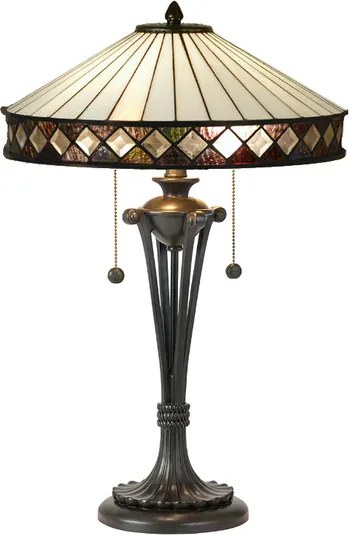 Vitrážová stolní lampa LBL005 Castle (Polarfox)