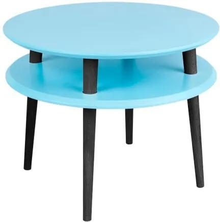 Tyrkysový konferenční stolek s černými nohami Ragaba UFO, Ø 57 cm