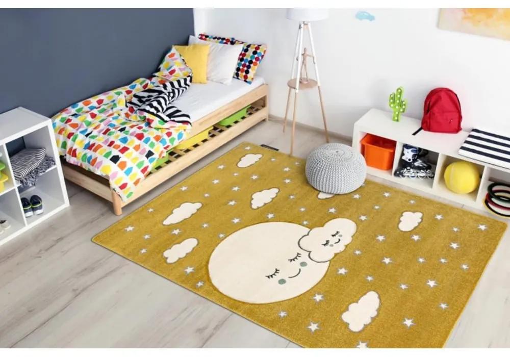*Dětský kusový koberec Měsíc zlatý 120x170cm