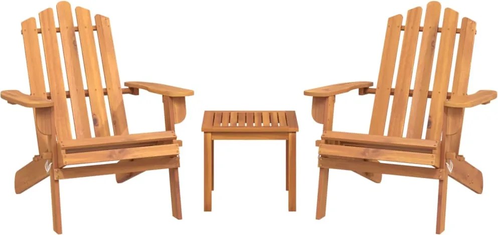 3dílná sada zahradního nábytku Adirondack masivní akácie 3152121