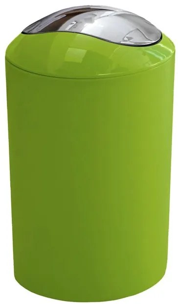 GLOSSY odpadkový koš výklopný 5l, zelený (5063625858)