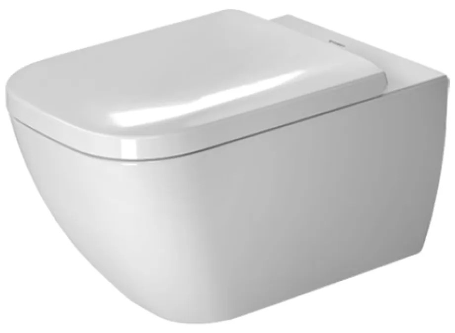 Duravit Happy D.2 - Závěsné WC, Rimless, Hygiene Glaze, 365 x 540 mm, bílé, D 2222092000