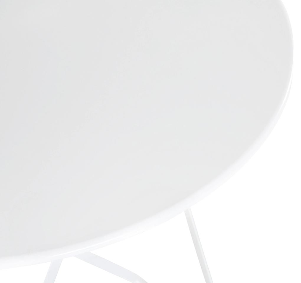 Venkovní bílá bistro sada skládacího stolu a židlí FIORI Beliani
