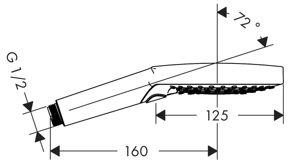 Hansgrohe Raindance Select S, ruční sprcha 120 3jet, bílá/chromová, HAN-26530400
