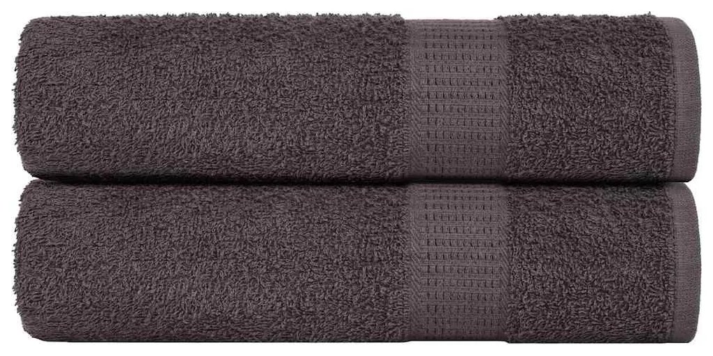 Ručníky FROGN 2 ks antracitové 100x150 cm 360 g/m² 136689