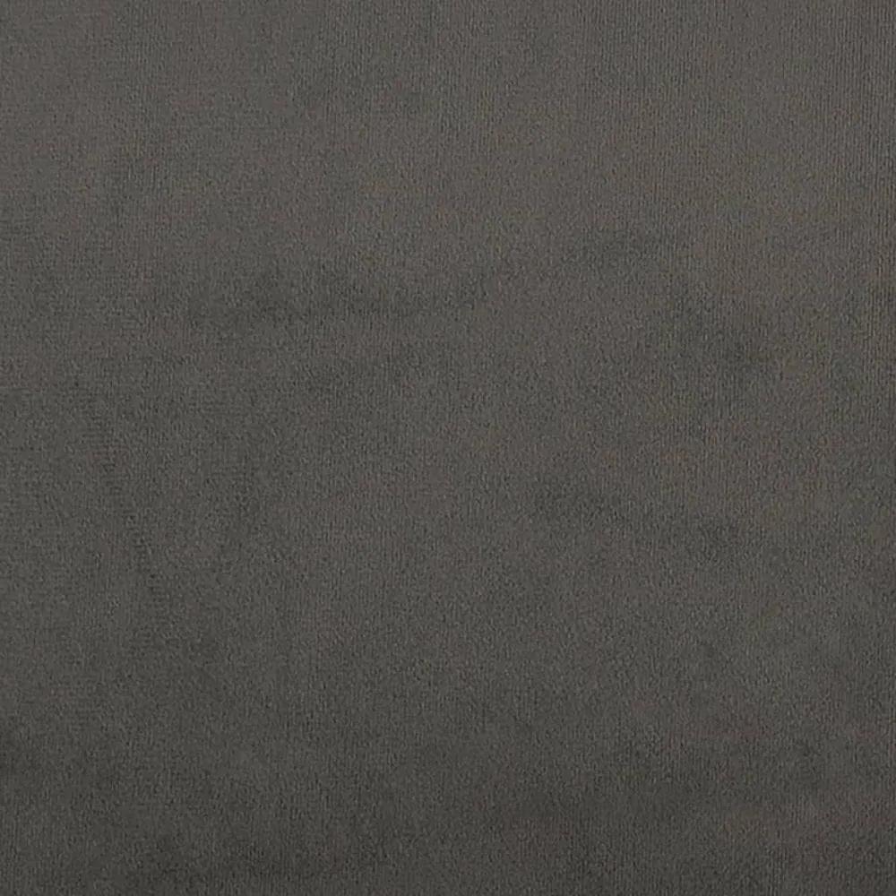 Petromila Taštičková matrace tmavě šedá 90x190x20 cm samet