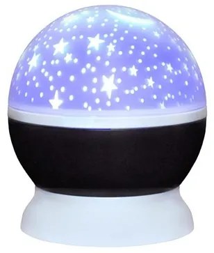 SOLIGHT LED vánoční projekční koule, RGB - multicolor, 9 režimů, otáčení, USB, 4x AAA