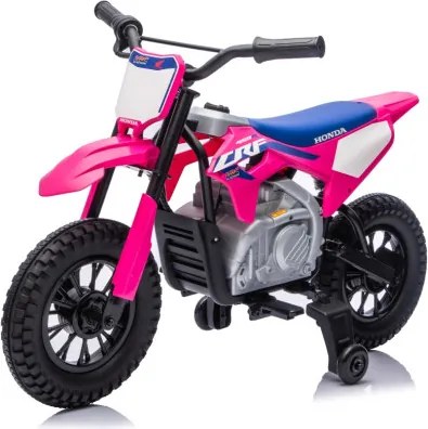 Elektrická motorka HONDA CFR450R růžová