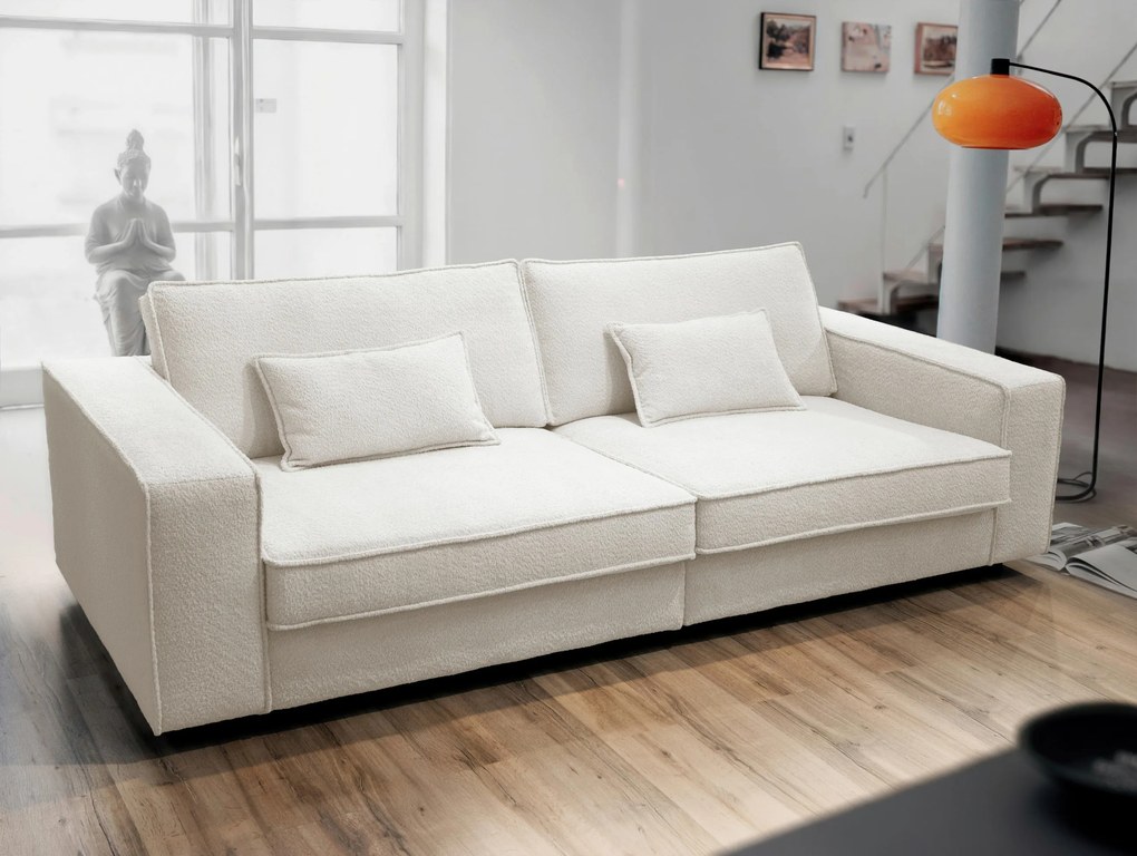 XXXLutz POHOVKA BIG SOFA, plast, textil, kompozitní dřevo, krémová MID.YOU - Pohovky - 000694009506