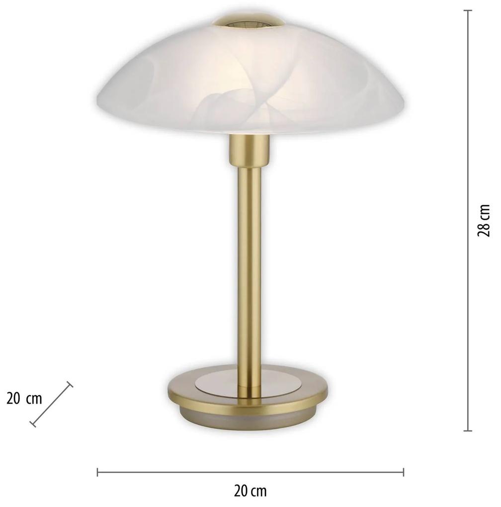 Paul Neuhaus Enova stolní lampa, matná mosaz