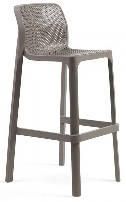 Nardi Plastová barová židle NET s nižším sedem Odstín: Salice - Zelená