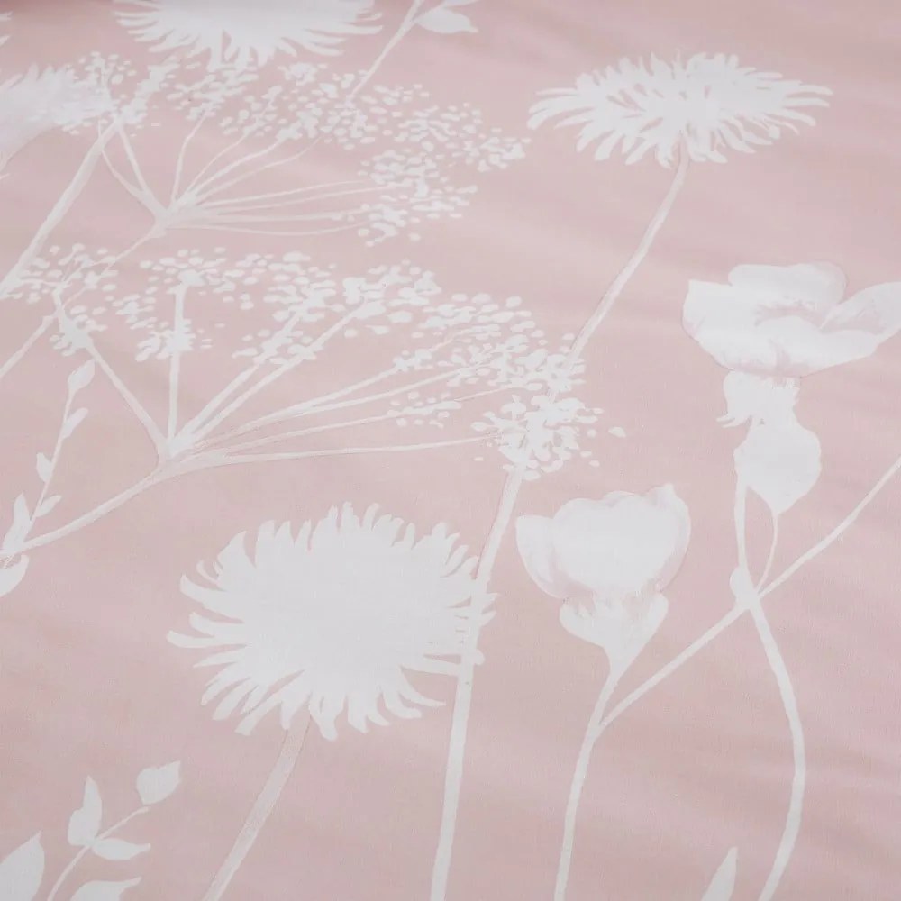 Růžovo-bílé povlečení na dvoulůžko 200x200 cm Meadowsweet Floral – Catherine Lansfield
