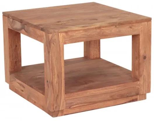 Indický nábytek - Konferenční stolek Tara 80x45x80 z indického masivu palisandr Natural