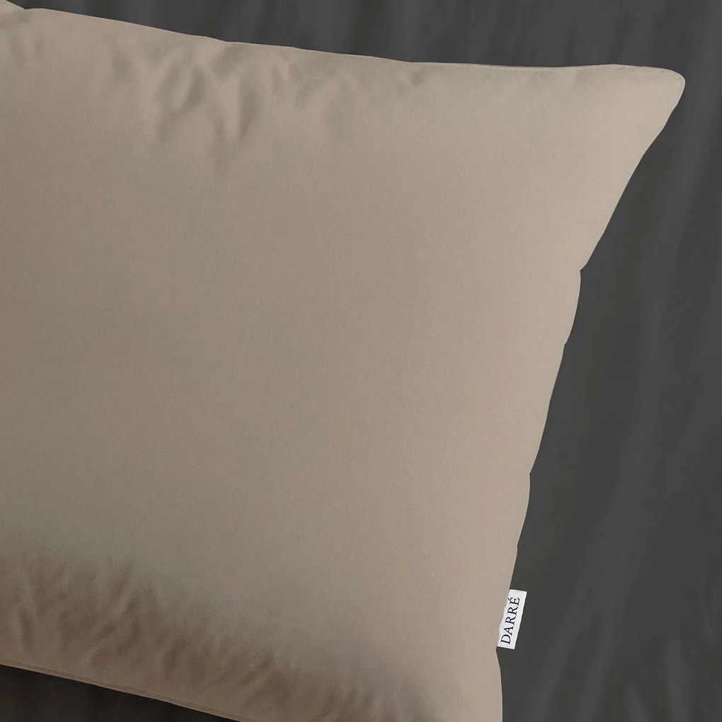 Perkálový bavlněný povlak na polštář Jednobarevný - světle hnědý Velikost: 40 x 40
