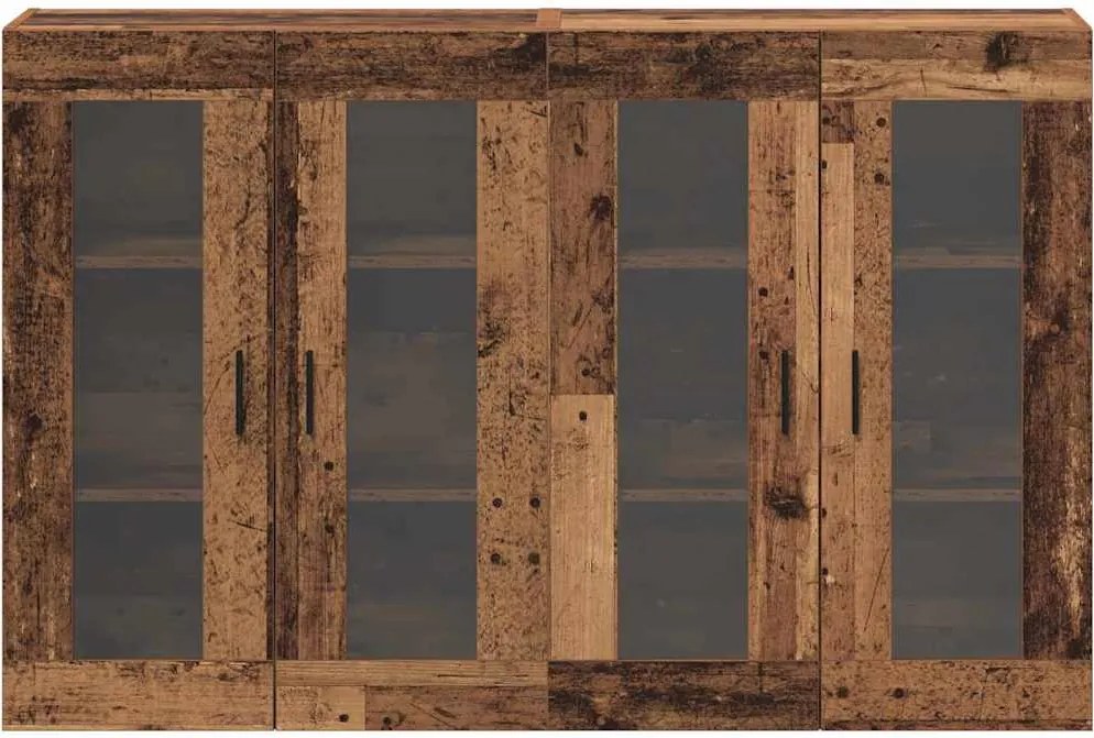 Nástěnné skříňky 2 ks Staré dřevo 69,5 x 34 x 90 cm 3394581