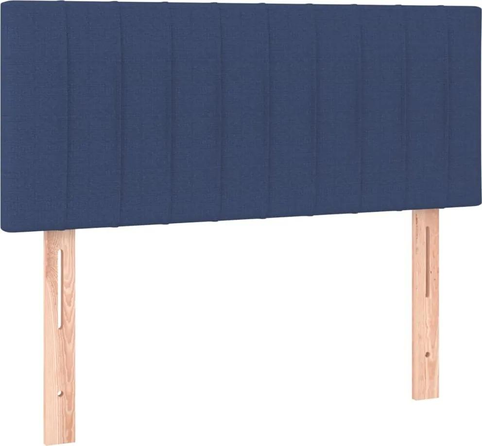 vidaXL Box spring postel s matrací a LED 80 x 200 cm textil [3133835] Barva: Černá