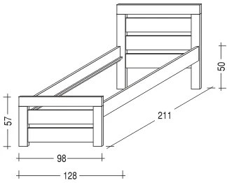Gazel Rhino I. postel 90 brown