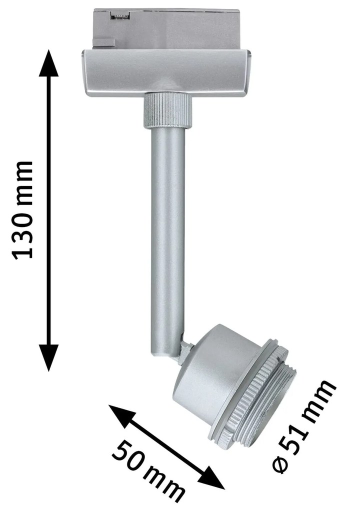Paulmann 95182 DecoSystems spot, spot pro Urail systém, 1x3,5W LED GZ10, matný chrom