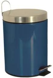 Koš odpadkový - 3 l - kov + nerez - navy blue