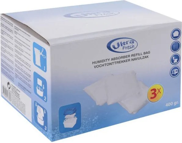 Domácí pohlcovač vlhkosti, 3 x 400 g