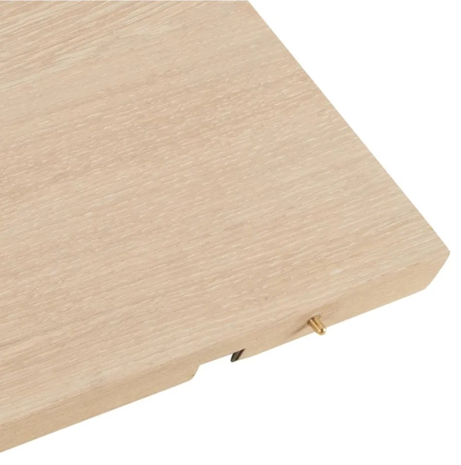 Sada 2 ks prodlužujících desek k jídelnímu stolu A-Line 120x50 cm dubová bělená