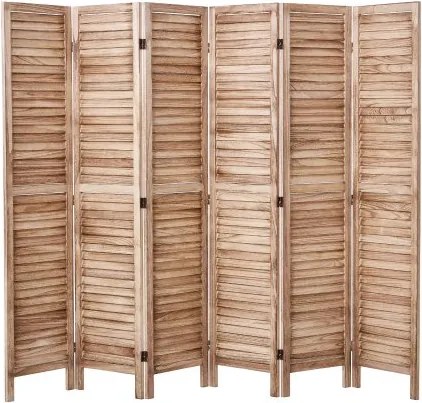 Přenosná dřevěná dělicí příčka 6 Panel pro oddělení místností