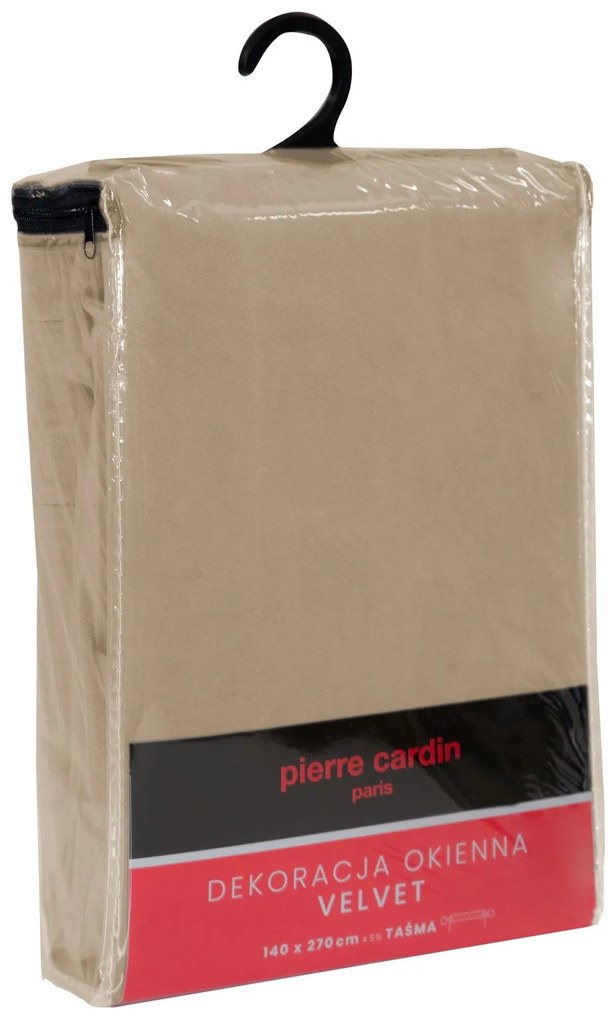 ZATEMŇOVACÍ ZÁVĚS NA PÁSCE PIERRE CARDIN SIBEL 140X270 CM CAPPUCCINO