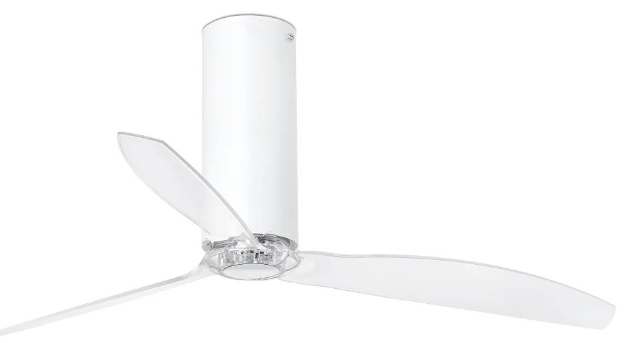 FARO TUBE FAN 32034 50,4“ matná bílá/transparentní Reverzní stropní ventilátor