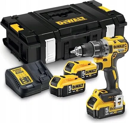 DeWalt DCD791P3K-QW aku bezuhlíková vrtačka 18V/3*5Ah Xr Li-Ion, 70Nm, 0-55