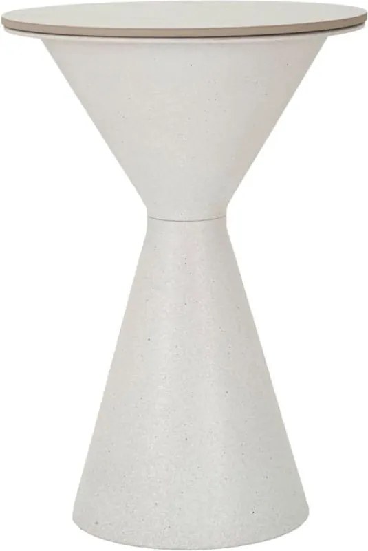 Odkládací stolek White 44 cm mramor/bílý