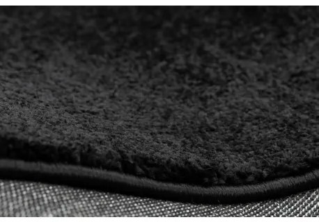 koberec SOFTY, Jednotný, Jednobarevný, černý velikost 200x290 cm | krásné koberce cz